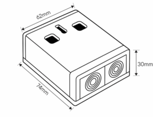 Panic Button | Double Push | Grade 3 | Stainless Steel / White |Key Resettable - CQR Security