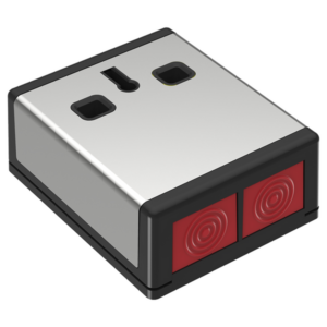 Panic Button | Double Push | Grade 3 | Stainless Steel / Black | Key ...