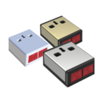 Panic Button | Double Push | Grade 3 | Stainless Steel / Black | Key ...