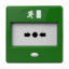 FP3 Manual Call Point Resettable Double Pole – Green - CQR Security