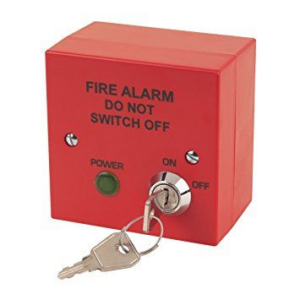CQR Fire Alarm Isolator Switch- Red c/w Key-Switch - CQR Security